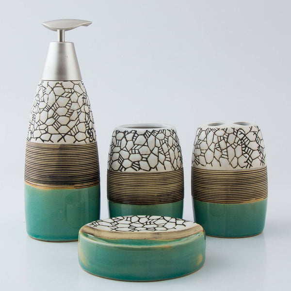 Ceramic Bath Set 4 Piece, Code (BTS-212) – One Street Shop
