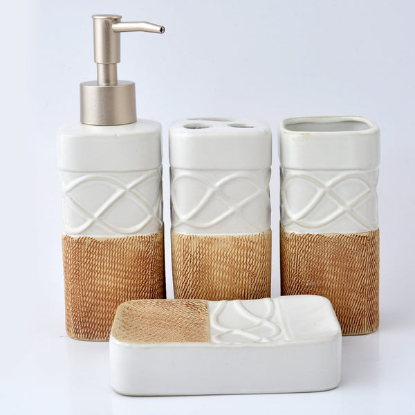 Code (BTS-320), Ceramic Bath Set 4 Piece – One Street Shop