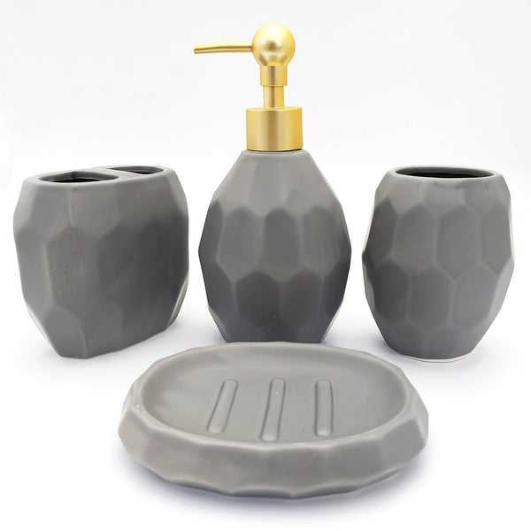 Ceramic Bath Set 4 Piece, Code (BTS-367) – One Street Shop